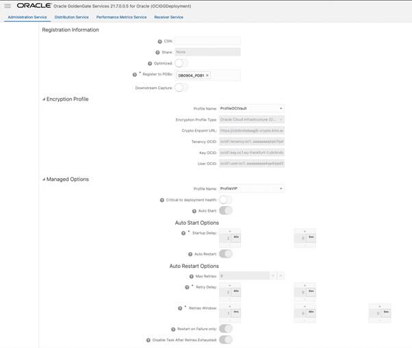Using Profiles with OCI GoldenGate