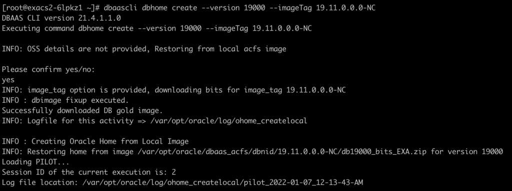 How to Create Non-CDB Database in ExaCS