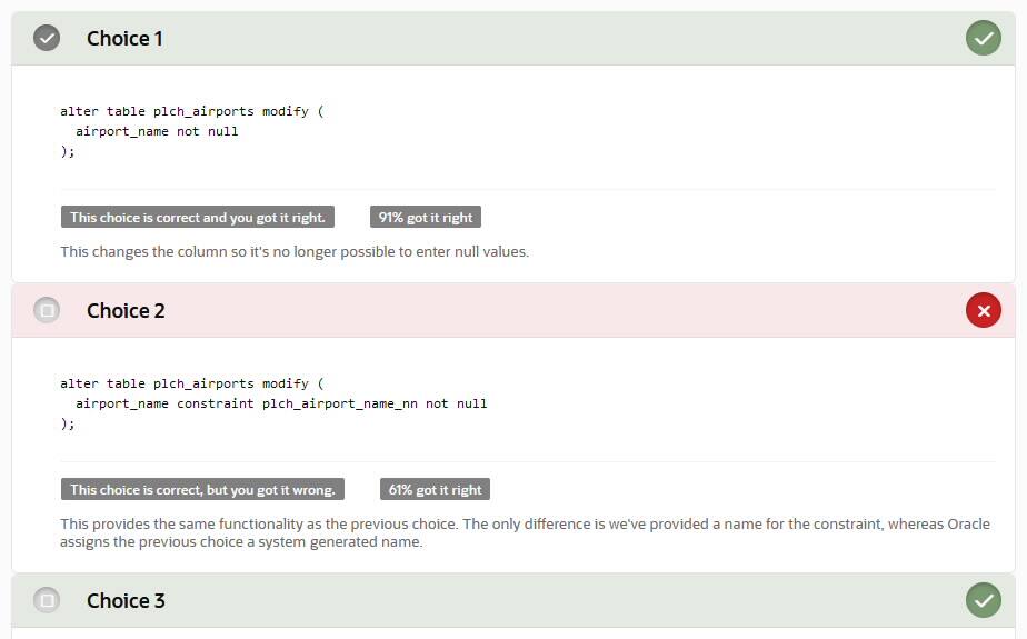 Free online SQL quizzes on Oracle Dev Gym Free online SQL quizzes on Oracle Dev Gym