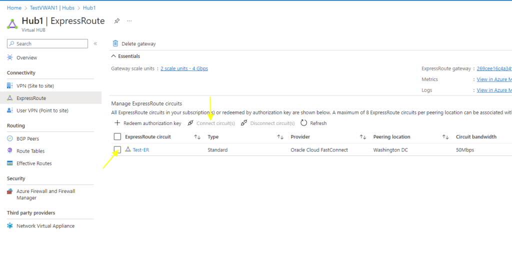 Set up a Private Interconnect Between OCI and Microsoft Azure