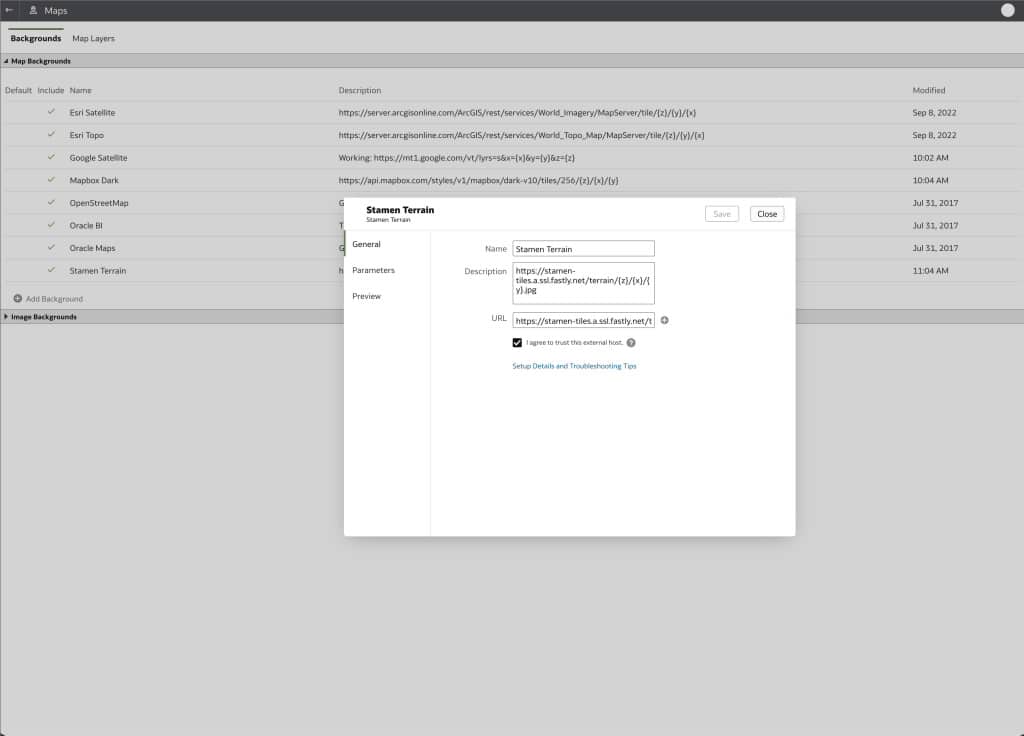 Enhance Oracle Analytics With A Tiled Web Map Background