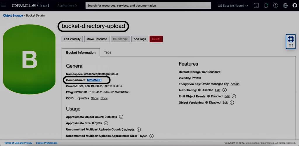 ディレクトリ全体をOracle Object Storageへアップロード