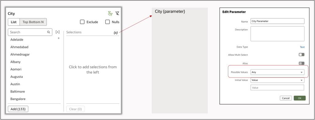 Pass Filter Values To Parameters For Dynamic Data Manipulation