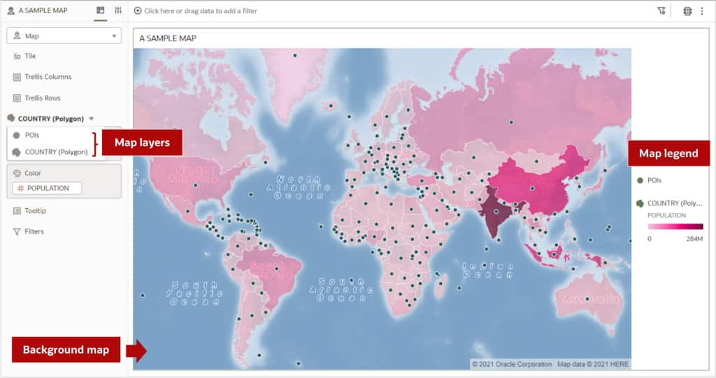 The Anatomy of a Map in Oracle Analytics Cloud