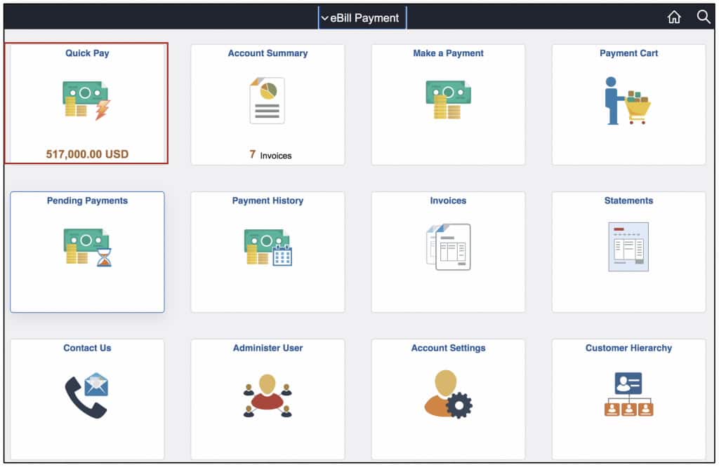 Paying bills made simple with PeopleSoft eBill Payment ‘One Click Pay’