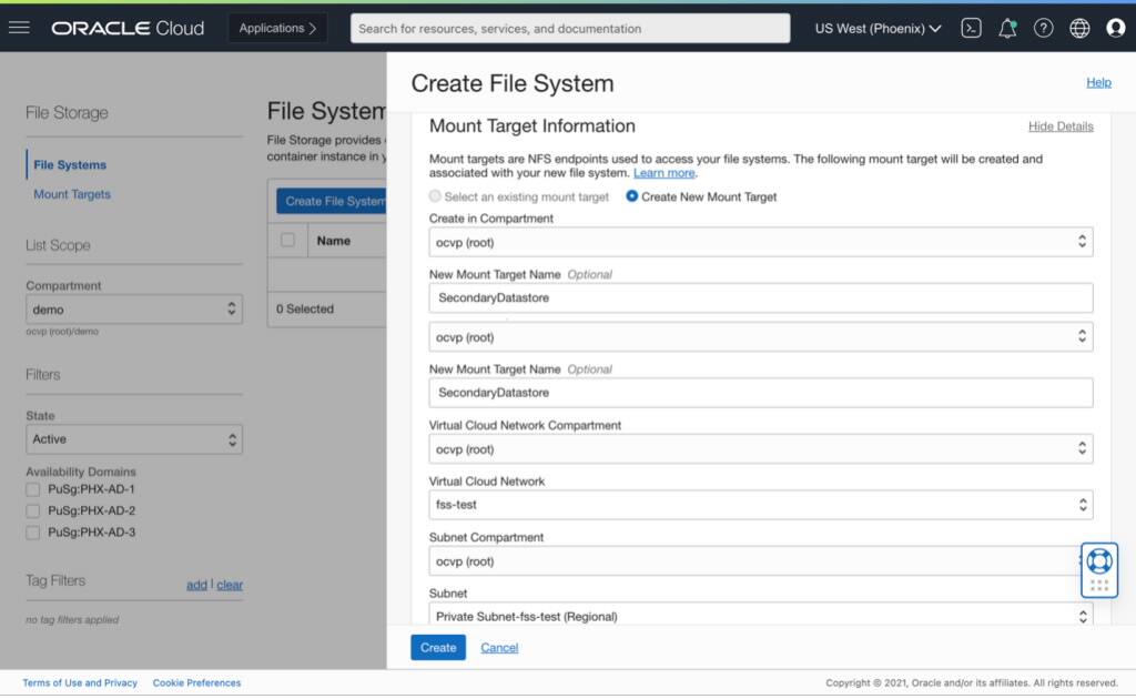 OCI File Storage service is now VMware certified