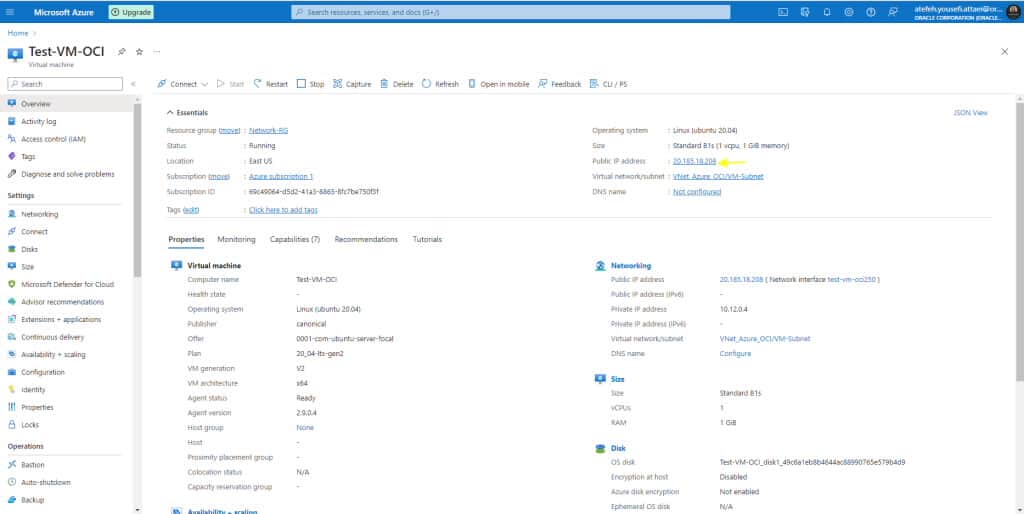 Set Up A Private Interconnect Between Oci And Microsoft Azure
