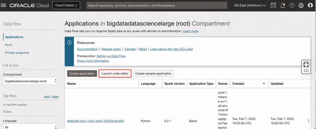 Develop and deploy Spark apps with ease on OCI Code Editor's Data Flow ...