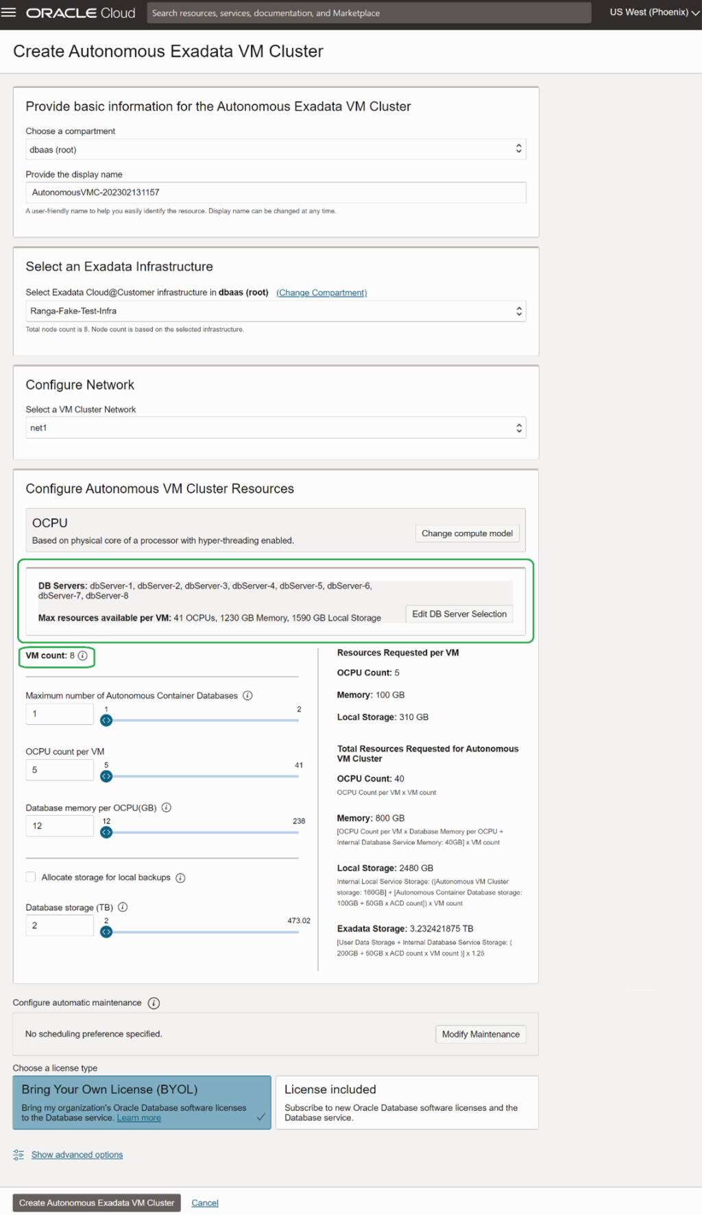 Autonomous Vm Cluster Node Subsetting On Autonomous Database On Exadata Cloud Customer And