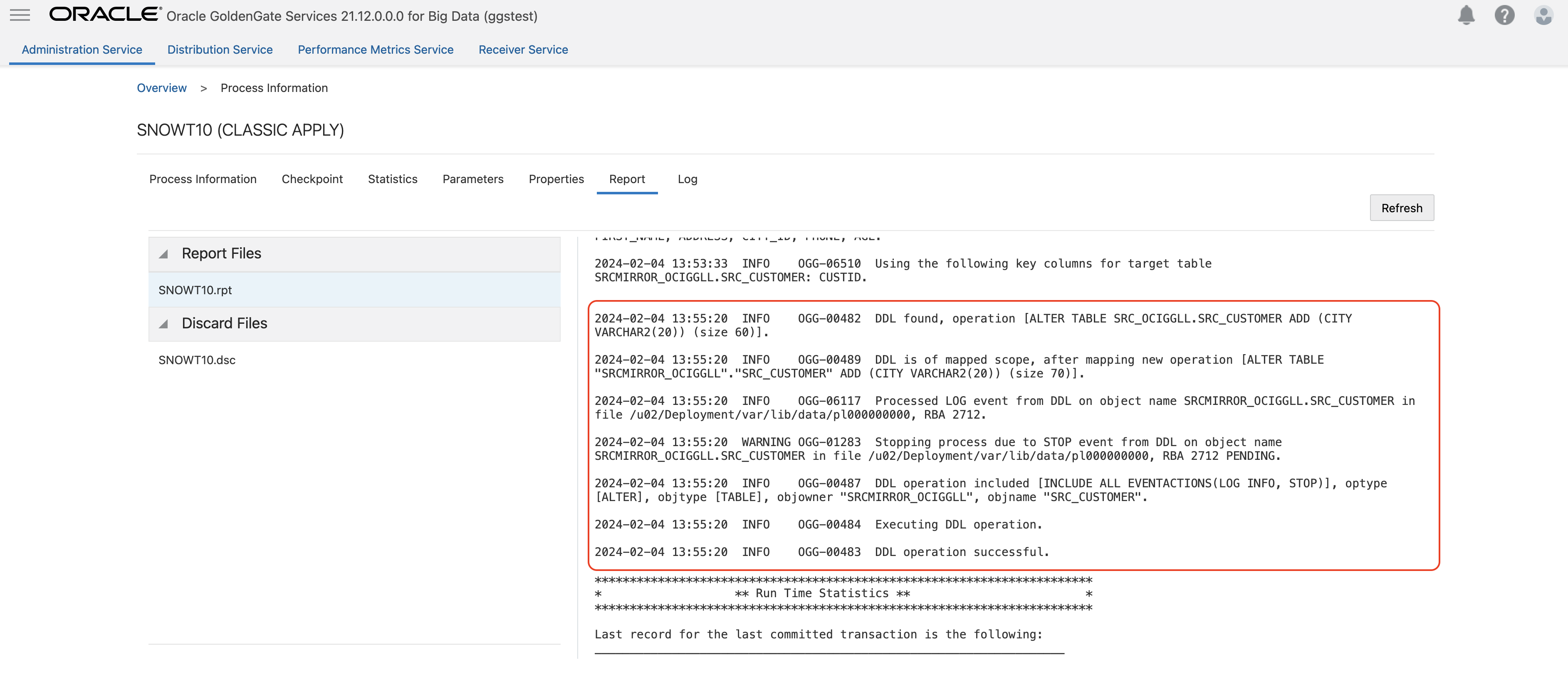 Handling Ddl Operations For Data Warehouse Targets With Oci Goldengate