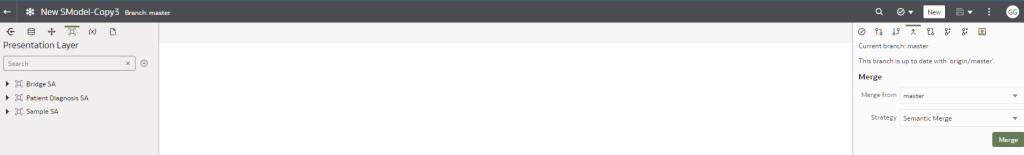 Integration of Oracle Analytics Cloud Semantic Modeler with Git