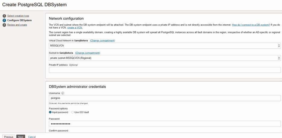 Oci Goldengateを使用して、オンプレミスのpostgresqlデータベースをoci Database With