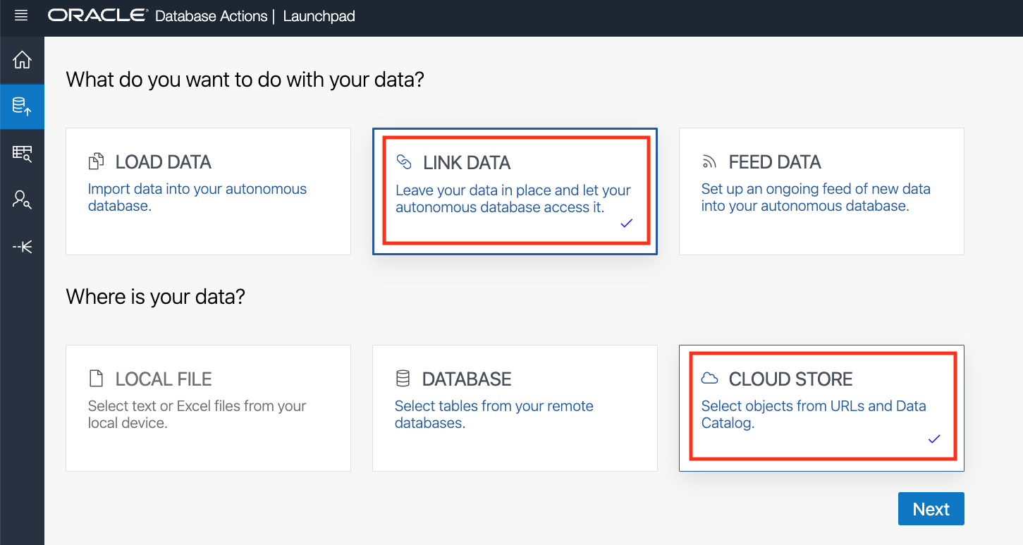 Announcement: bring Data Catalog objects into Autonomous Database Data Studio