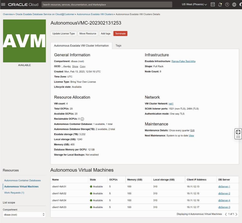 Autonomous Vm Cluster Node Subsetting On Autonomous Database On Exadata Cloud Customer And