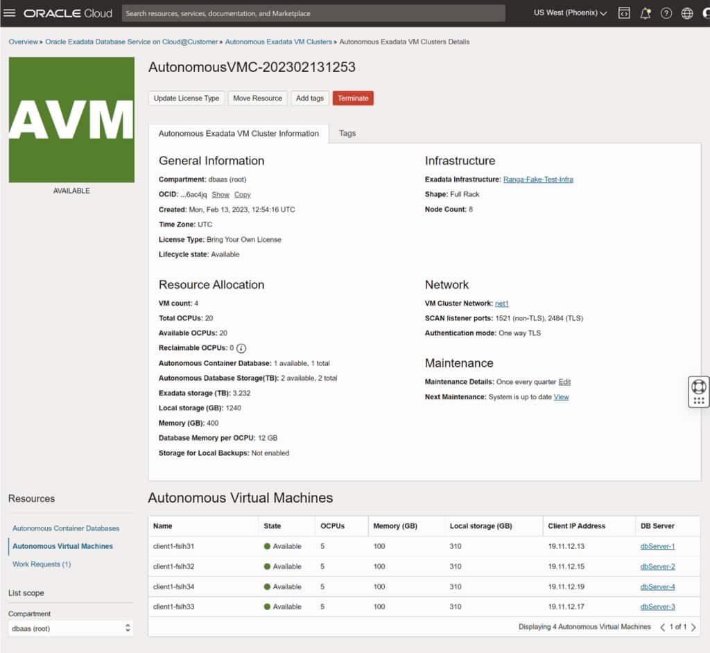Autonomous VM Cluster Node Subsetting on Autonomous Database on Exadata Cloud@Customer and ...
