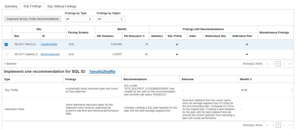 Available now: SQL Tuning Advisor for Oracle Cloud Databases