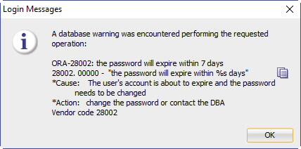 How to Fix ORA-28002 The Password Will Expire in 7 Days Errors