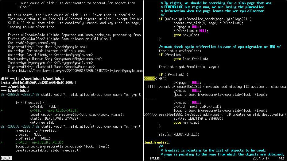 Backporting patches using git