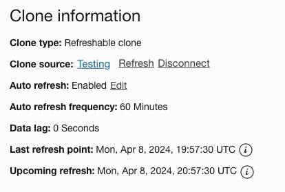 Now automatically refresh Refreshable Clones on Autonomous Database