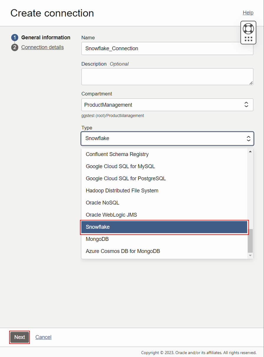 Using Oracle Cloud Infrastructure (OCI) GoldenGate with Snowflake