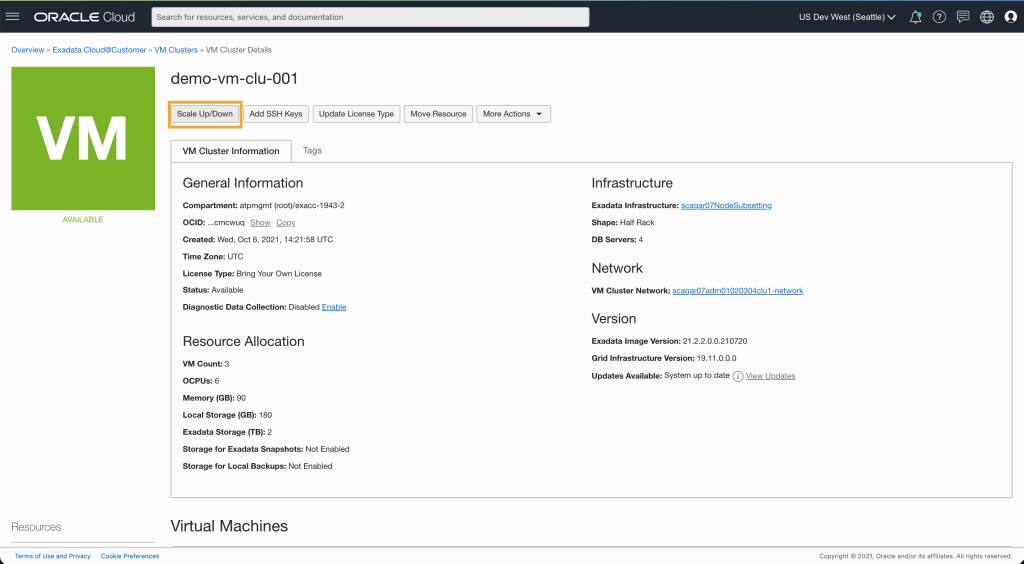 Vm Cluster Node Subsetting Now Available On Gen2 Exadata Cloud Customer