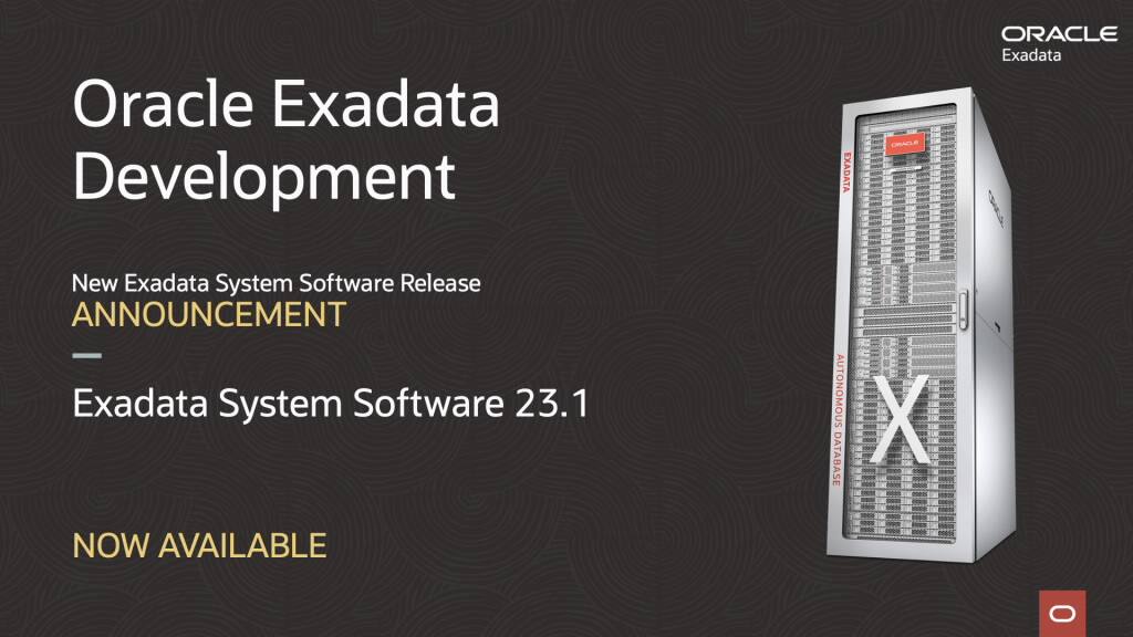 Exadata System Software Release 23 1