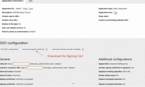 APEX SAML Sign-In Setup