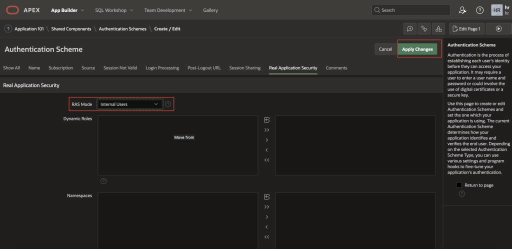 How To Integrate Oracle Real Application Security With Apex On Oracle Autonomous Database