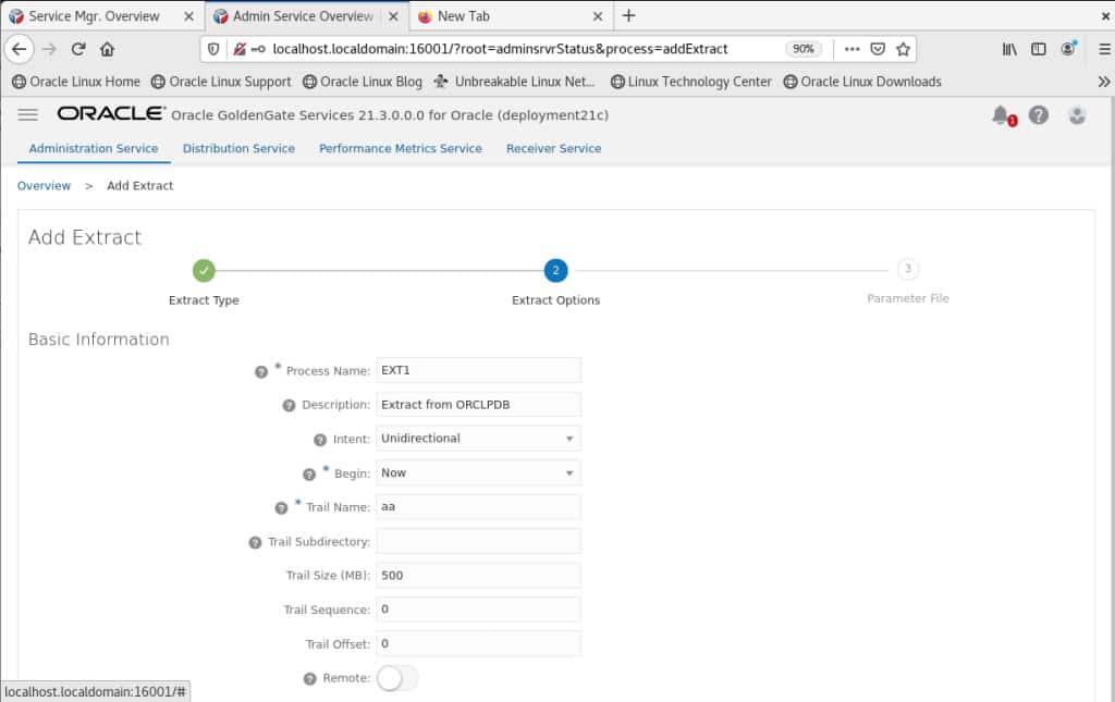 Data Replication Using Goldengate 21 3 Microservices For Oracle