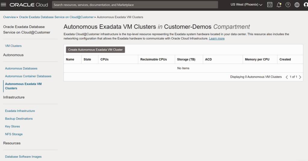 Autonomous VM Cluster Node Subsetting on Autonomous Database on Exadata Cloud@Customer and ...