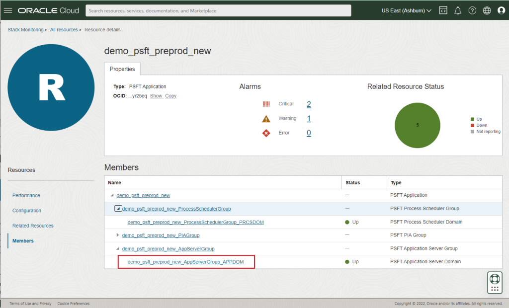 Monitor Your Oracle PeopleSoft Application and its stack using Stack Monitoring
