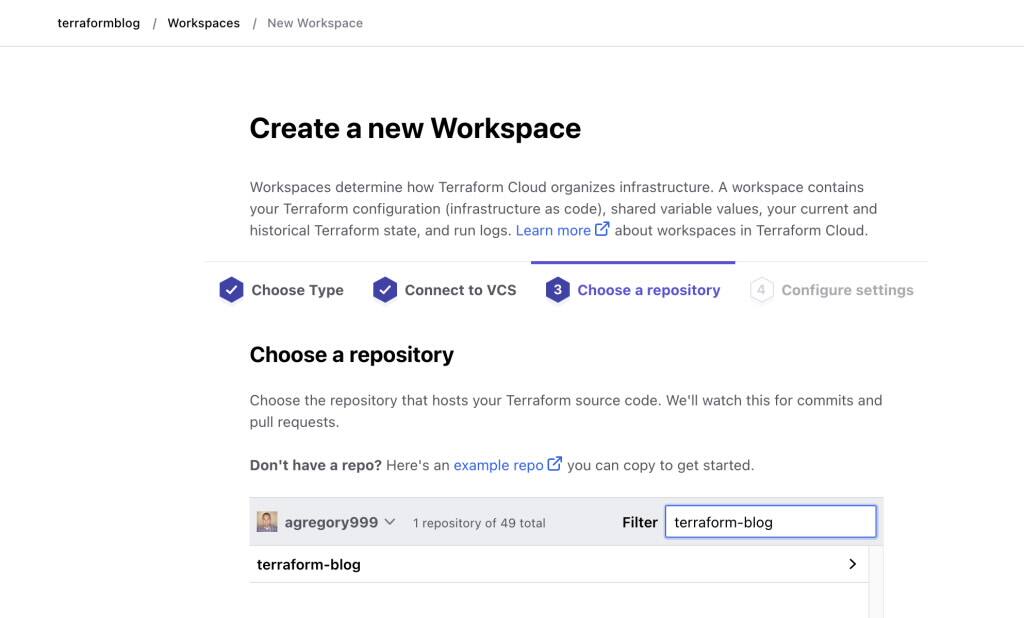 Terraform Cloud with Version Control Workflow