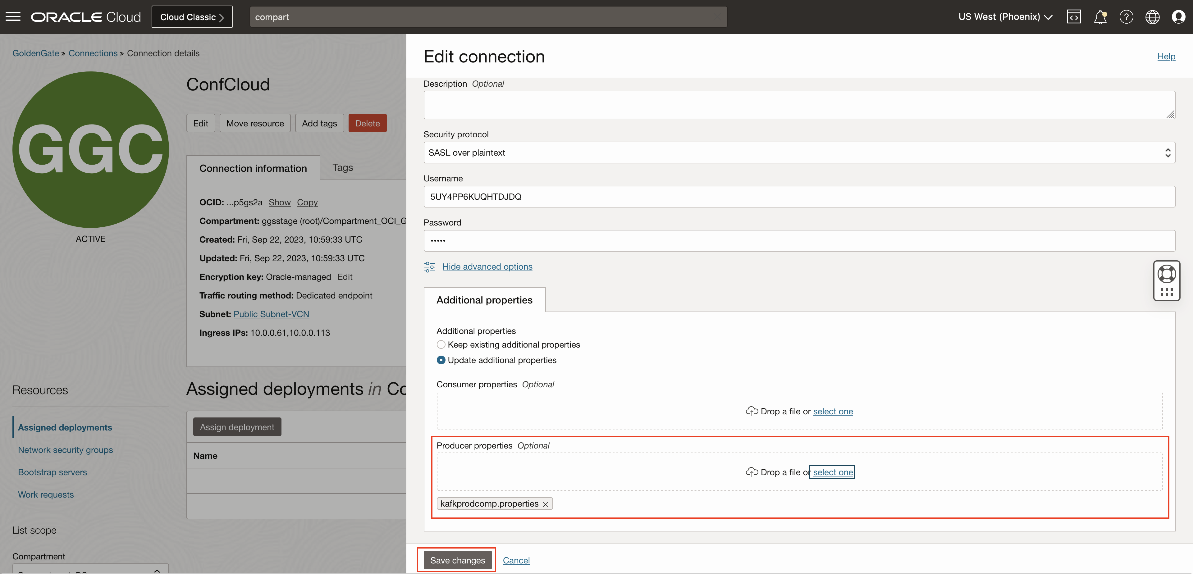 Using Snappy Compression Oci Goldengate Confluent Kafka Replication