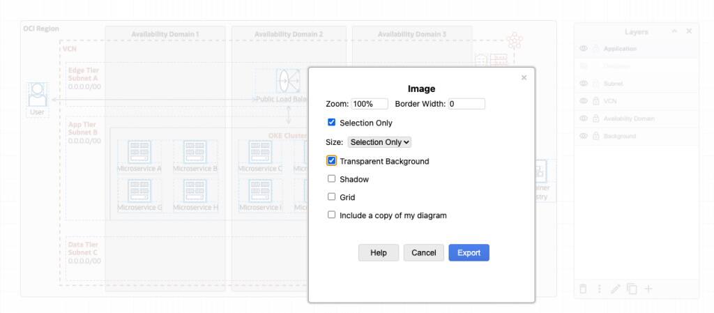 Layered architecture diagrams with Draw.io