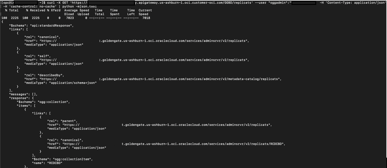 OCI API Gateway for OCI GoldenGate REST APIの構成方法