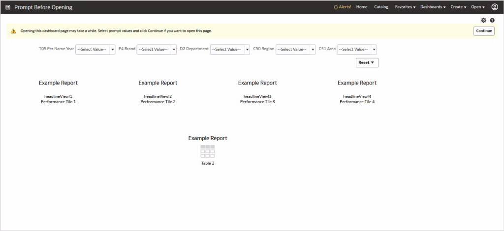 Oracle Analytics Best Practices Use Prompts Before Opening For Faster Dashboards 