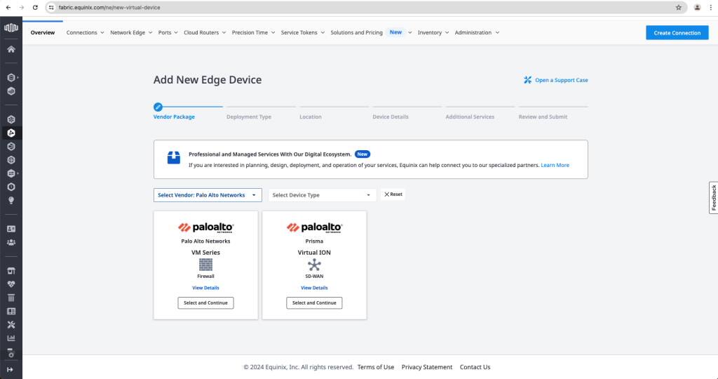 Connecting two OCI Regions using Equinix Network EDGE Virtual Device ...