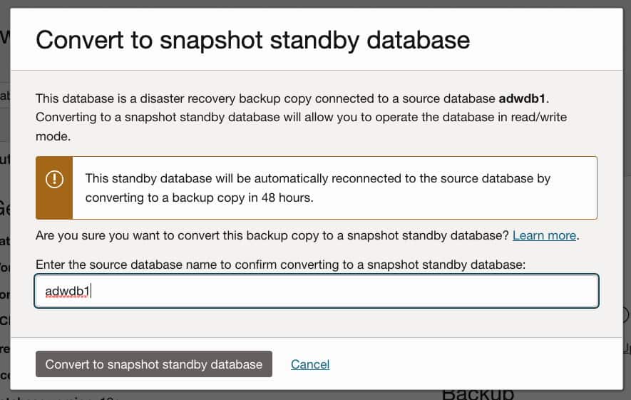 How to temporarily open your cross-region disaster recovery peer for read/write with Snapshot ...