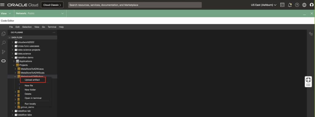 Develop and deploy Spark apps with ease on OCI Code Editor's Data Flow plugin
