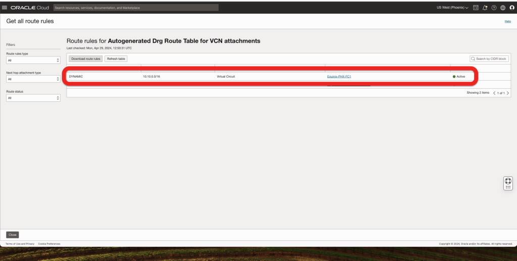 Connecting two OCI Regions using Equinix Network Edge Virtual Device – Equinix Network Edge ...