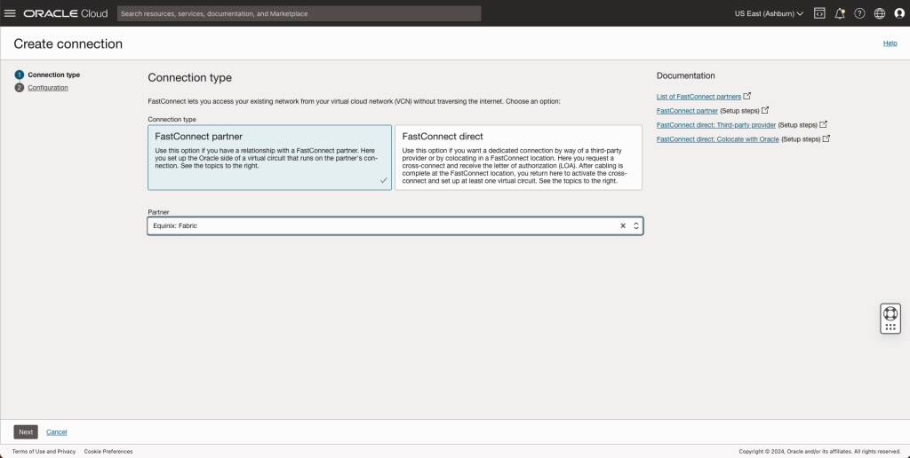 Connecting two OCI Regions using Equinix Network EDGE Virtual Device – OCI side configuration