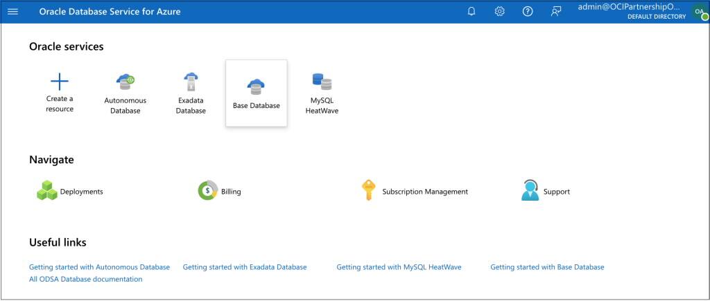 Oracle Database Service for Azureを使用したアプリケーションアーキテクチャの分割 (2023/01/20)
