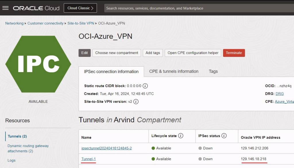 Setting Up Site-to-Site VPN Connectivity from OCI to Azure Virtual WAN