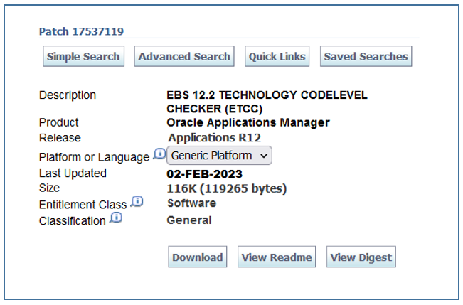 Jan 2023 Updates To Ebs Technology Codelevel Checker Etcc Part I