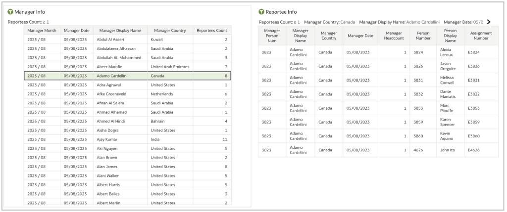 Span of Control & Manager Assignment – A Dataset based Approach