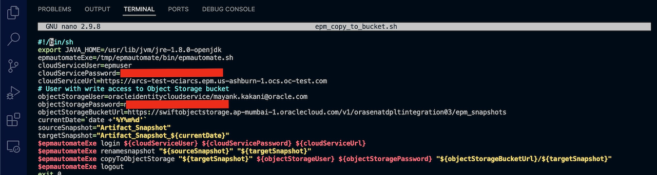 How to use EPM Automate and Oracle Object Storage for automated EPM Cloud backups and restore