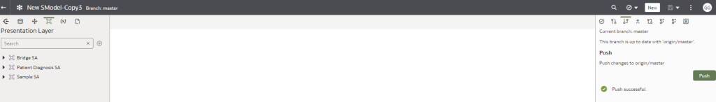 Integration of Oracle Analytics Cloud Semantic Modeler with Git