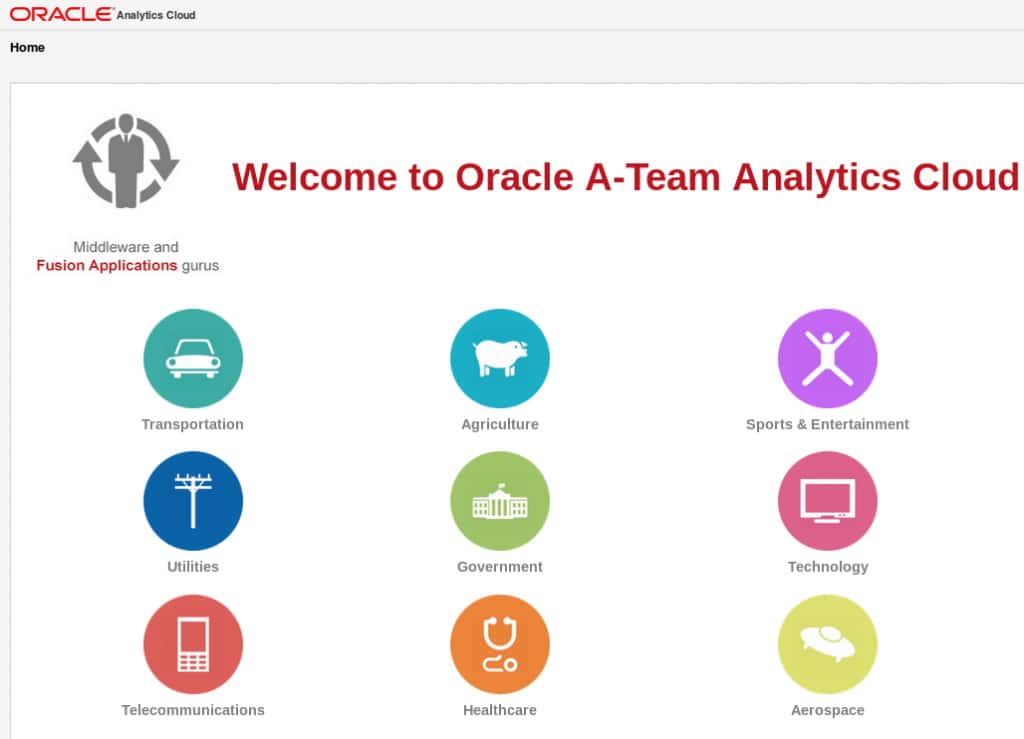 Creating a Dashboard Landing Page to Navigate in Oracle Analytics Cloud (OAC) and Oracle ...