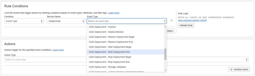 Create Notifications For Oracle Cloud Infrastructure Goldengate