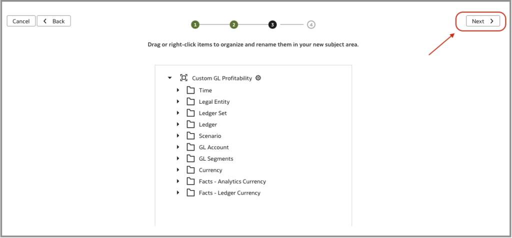 Create Custom General Ledger Metrics Based on Hierarchy in Oracle Fusion Analytics